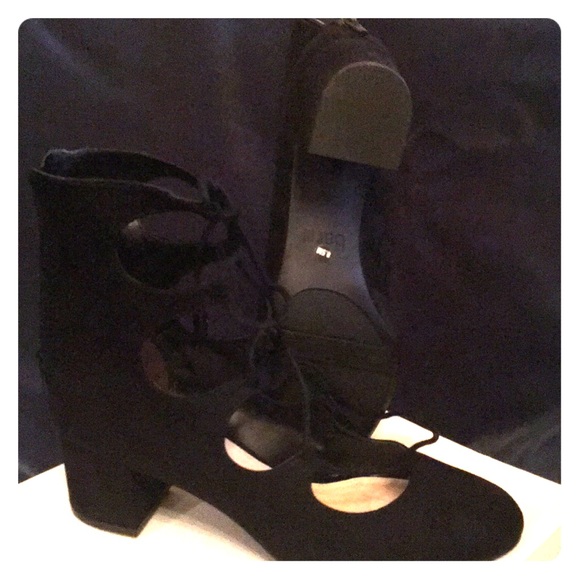 Bar III | Shoes | Bar Iii Suede Ankle Laceup Low Heel New | Poshmark